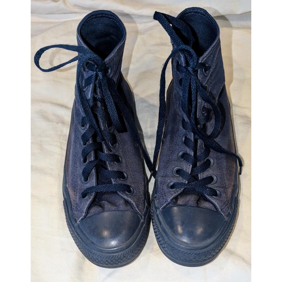 Rare All Blue Converse All Star Chuck Taylor Canvas H… - Gem