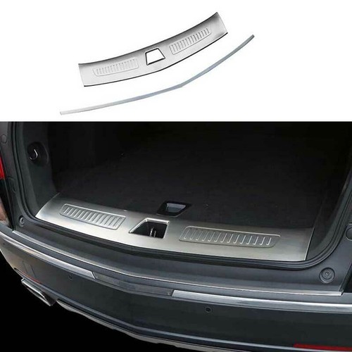 For Cadillac XT5 2017-2022 Silver Titanium Rear Bumper Protector Sill ...