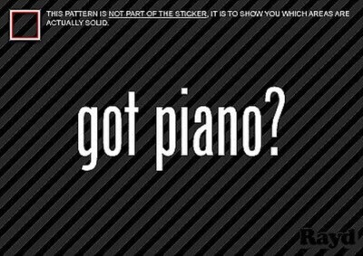 (2) Got Piano Sticker Decal keyboard | eBay Australia