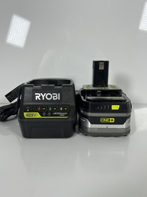 Ryobi P191 ONE+P118B 3.0Ah High Capacity 18V Lithium Battery charger ...