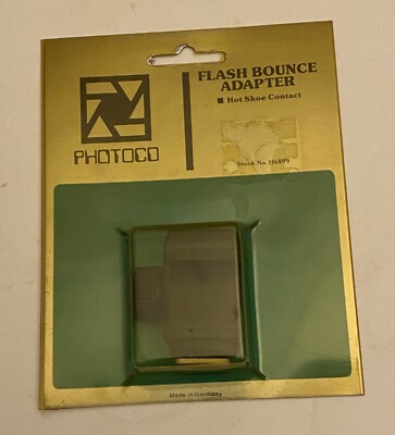 PHOTOCO FLASH BOUNCE ADAPTER - HOT SHOE CONTACT - GERMANY - UNSEALED ...
