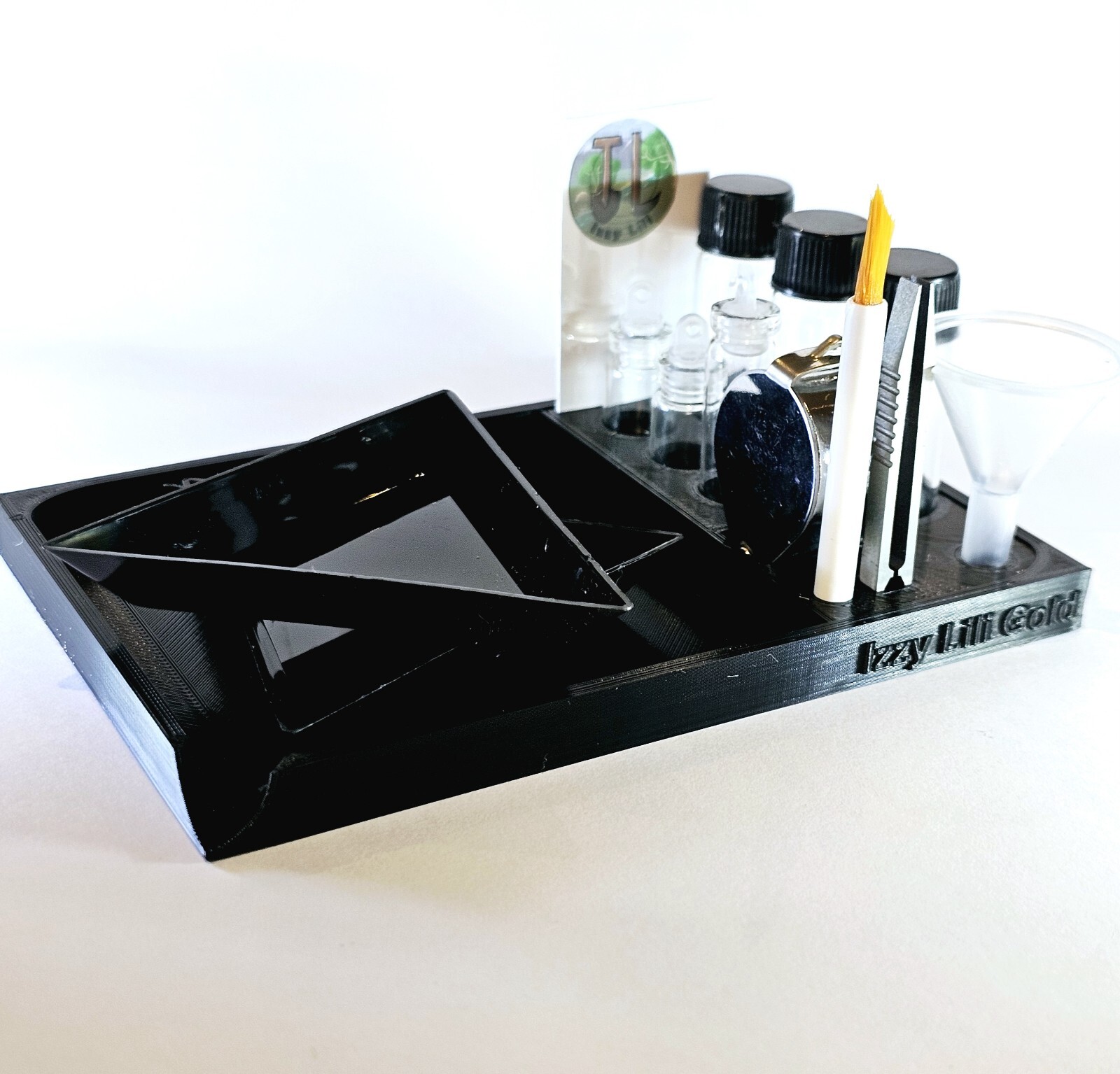 Gold Prospecting Sorting Weigh Tray Classifier Kit Vials Tweezer Loupe ...