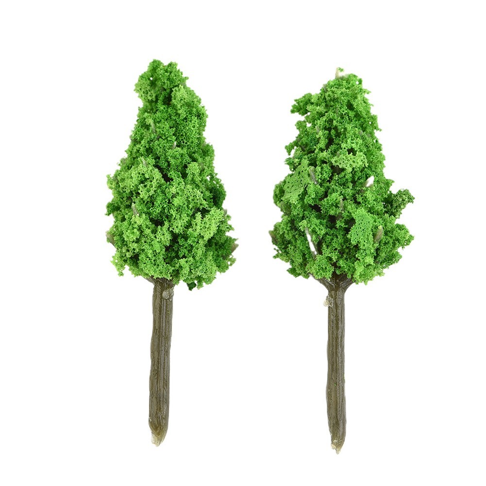 20Pcs Green HO Scale Model Trees for Building Model and Landscape ...