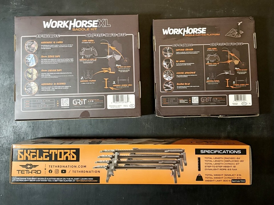 Tethrd Grit XL Saddle Kit Bottomlands Platform Skeletor Sticks Combo ...