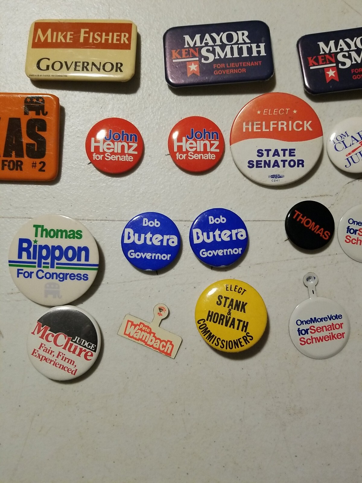 Lot of 20 Vintage Pennsylvania Political Buttons Pins State Local | eBay