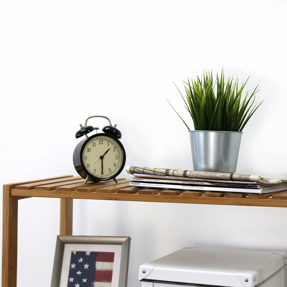 5-Tier Bamboo Rack Multifunctional Storage Shelf Display Stand Plant ...