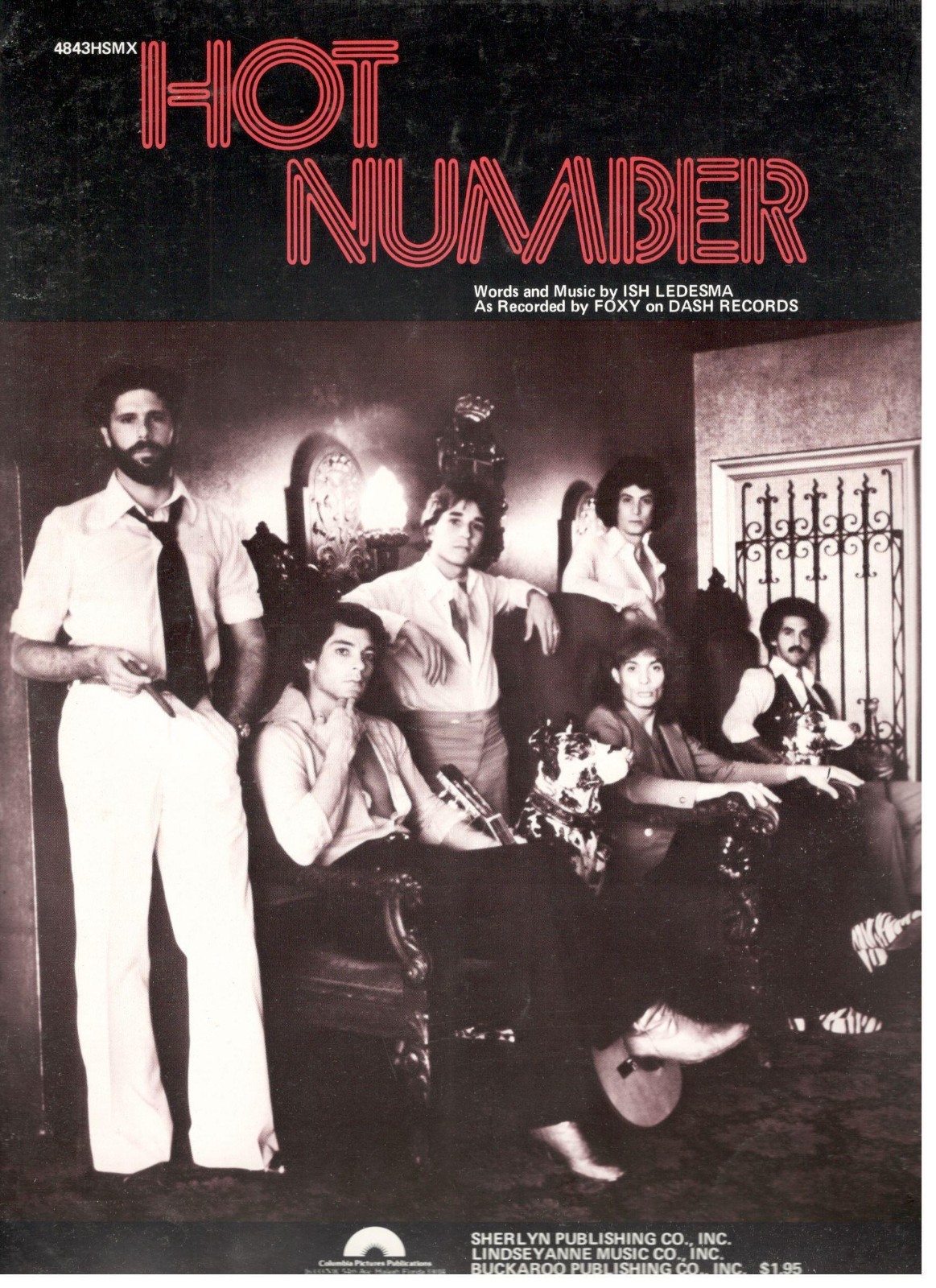 FOXY "HOT NUMBER" SHEET MUSIC-PIANO/VOCAL/GUITAR/CHORDS-RARE-1979-NEW ...