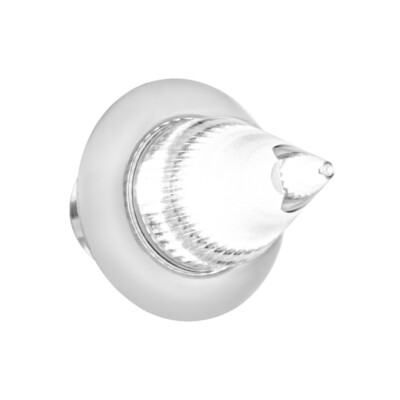White LED / Clear Lens Dual Function Mini Spike Light SS Bezel ...