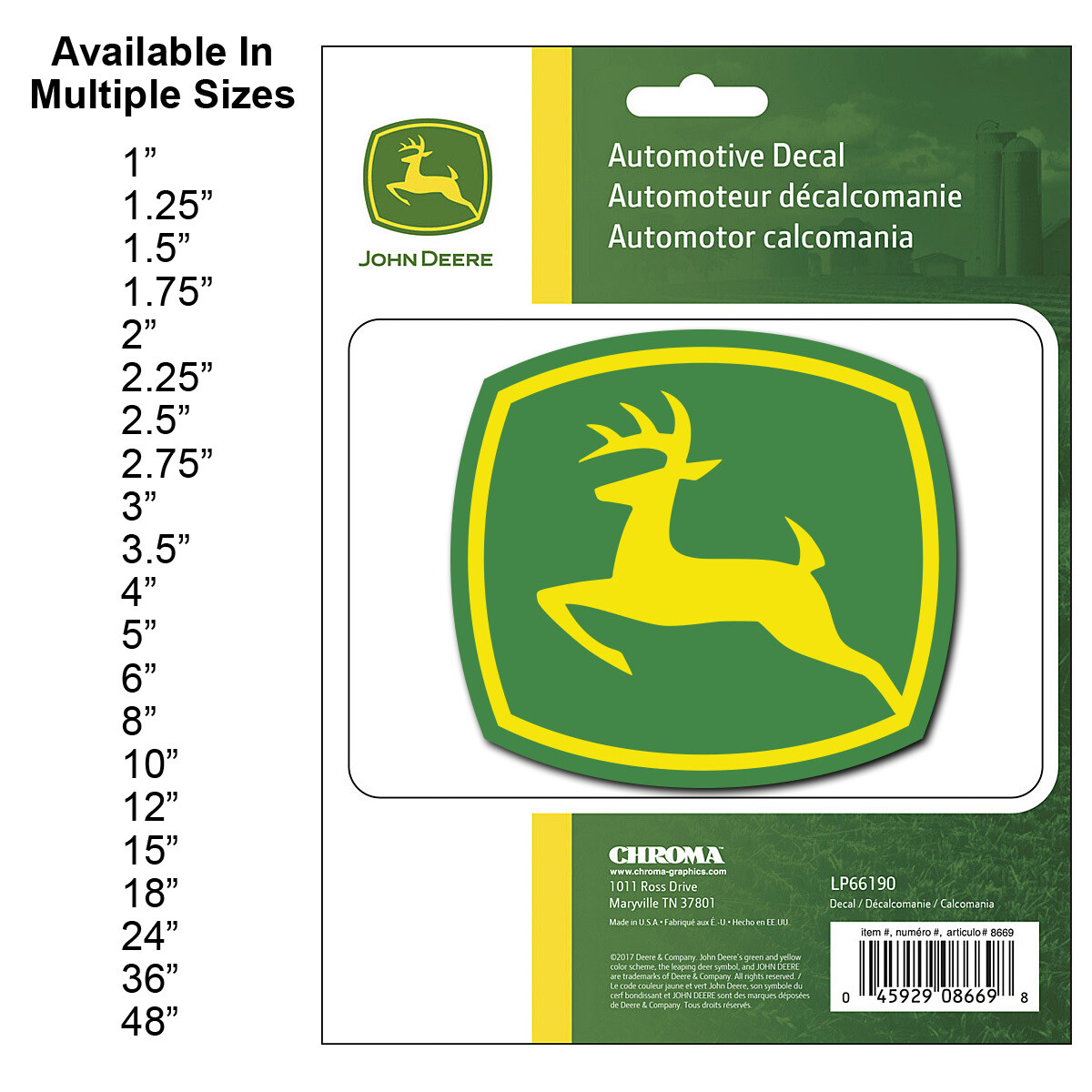 John Deere Logo Decals