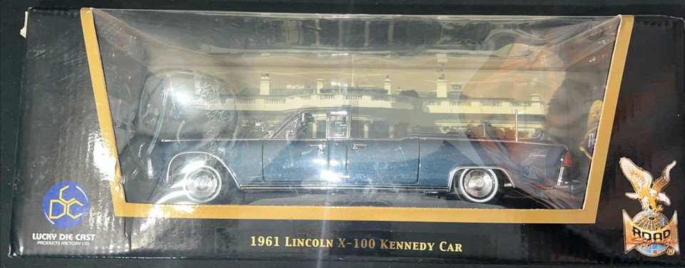 John F Kennedy 1961 Lincoln X-100 Car 1/24 Road Signature Presidential ...