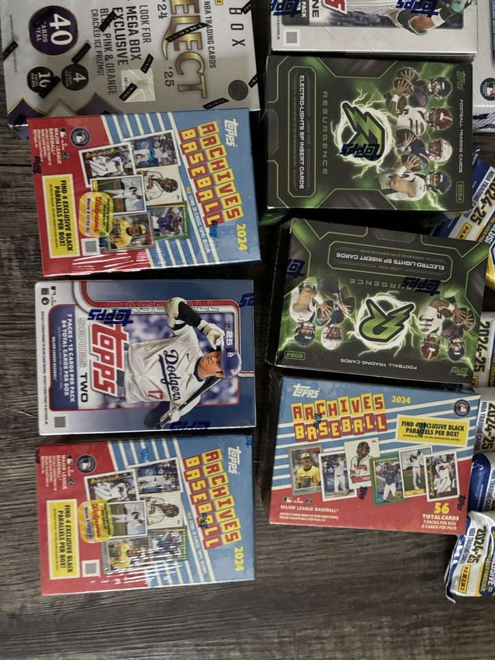 New 3 PaniniSelect Basket Ball Mega Boxes 2425 And Topps Baseball 2425 ...