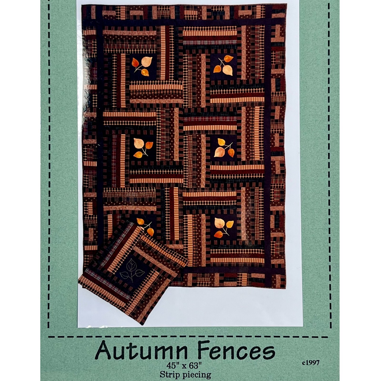 Autumn Fences Quilt PATTERN P186 by Fabric Expressions, Strip Piecing 2 ...
