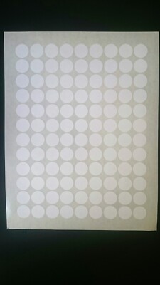 0.75" Inch Circle Round Labels Stickers White Inkjet or Laser 6, 10, 20 ...