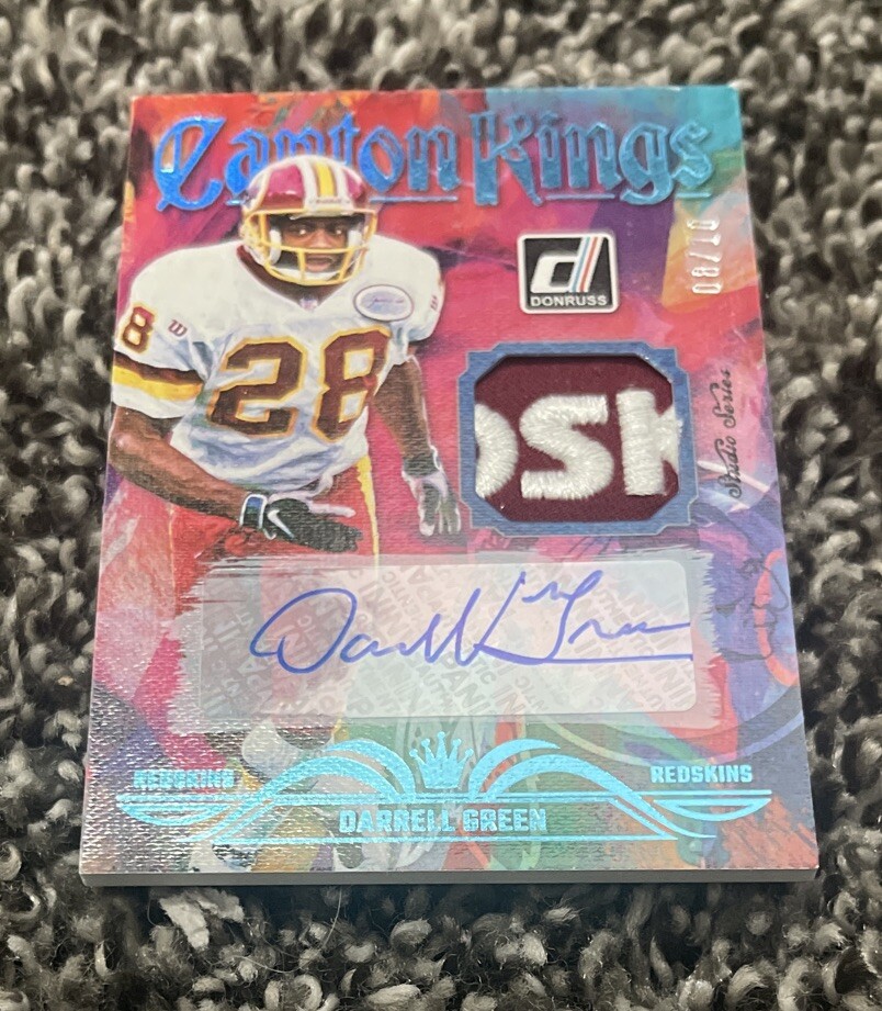 Darrell Green #28 Redskins Logo 2 Clr Patch Hall Of Fame Rare 8/10 ...