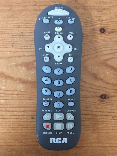 Genuine RCA Universal 3 Device TV DVD SAT CBL VCR Remote Control Model ...
