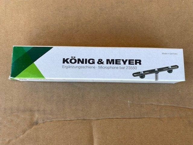 K&M Microphone Bar Dual Mic Holder - BUY MORE & SAVE!! | eBay