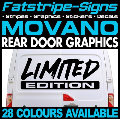 to fit VAUXHALL MOVANO LIMITED EDITION STICKERS GRAPHICS CAMPER VAN ...