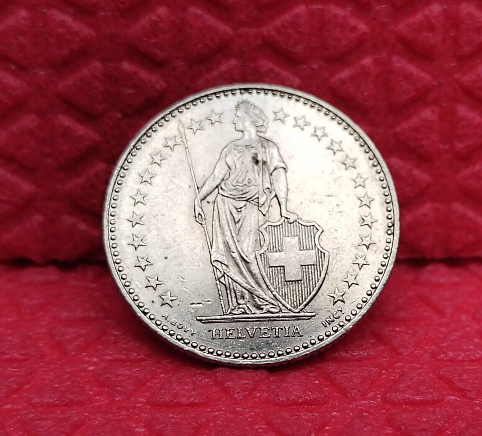 SWITZERLAND - SWISS 2 FRANC 1994 SILVER COIN HELVETIA | eBay