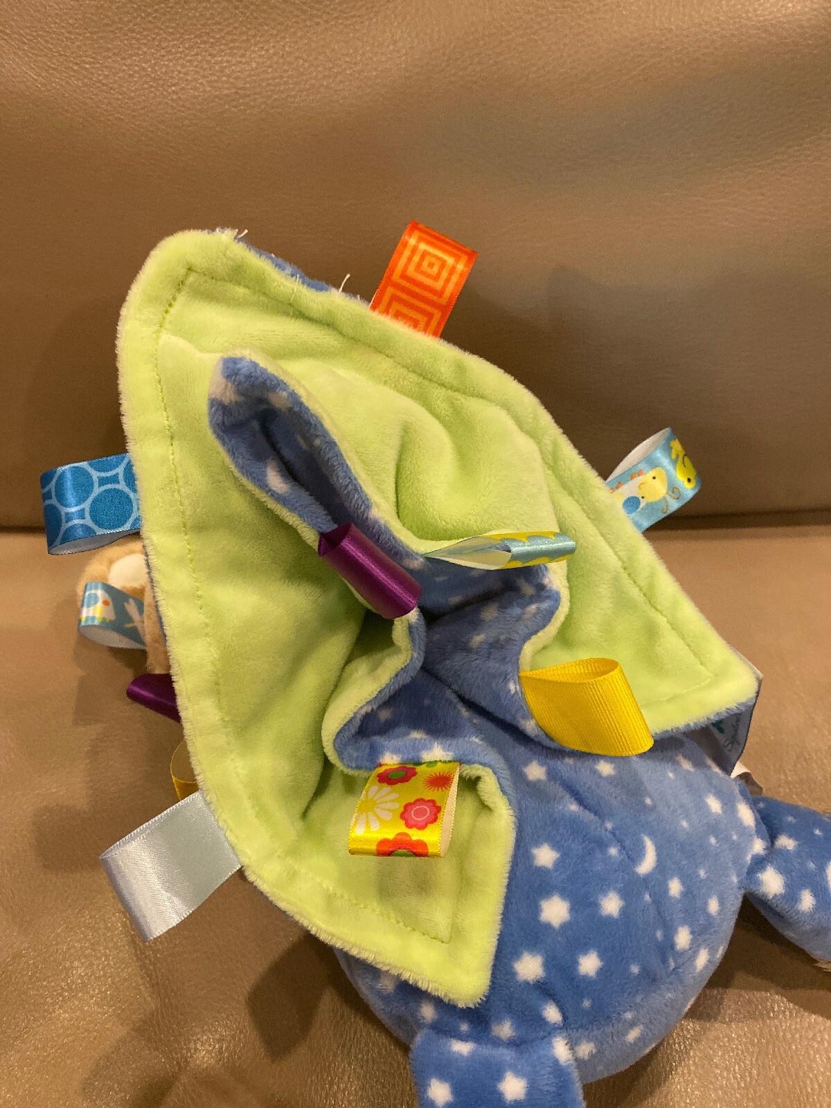 Mary Meyer Baby Taggies Signature Bear Blanket 13” Plush Stuffed Animal ...