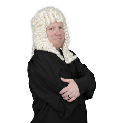 Adult Unisex British Judge Parliament Halloween Cosplay Costume Wig | eBay