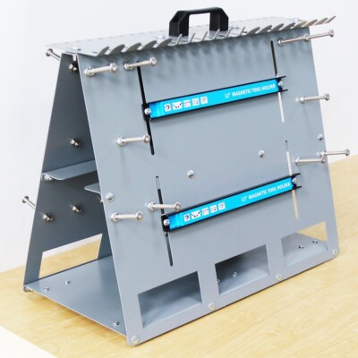 20" Hardware Tools Storage Rack with Magnetic Strip Wrench Screwdriver ...
