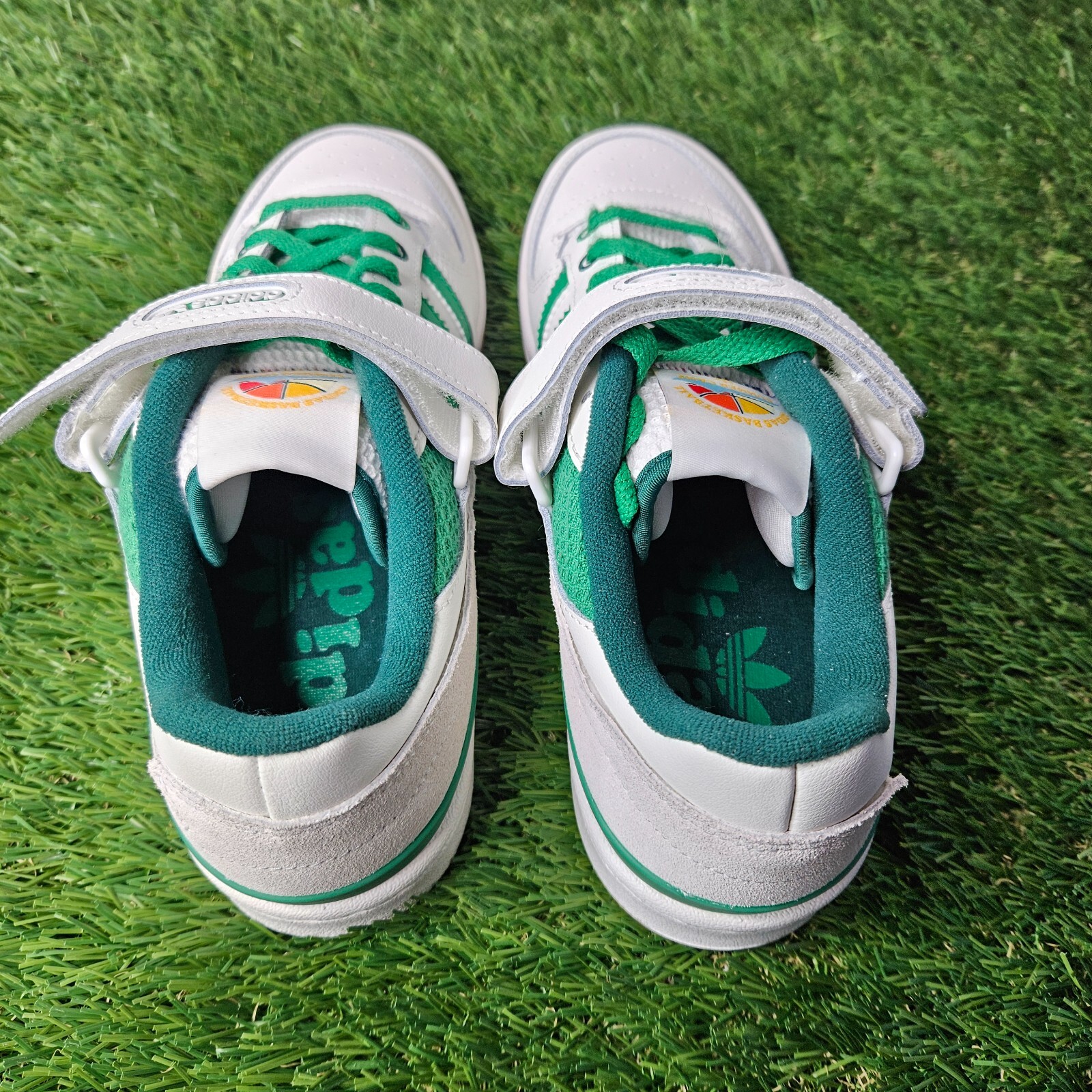 Adidas Forum Low White Green New Mens Sizes 9-12 No Lid | eBay