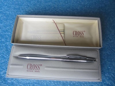 BRITISH AIRWAYS CONCORDE AIRPLANE CROSS CHROME SLIM BALLPOINT PEN NIB ...