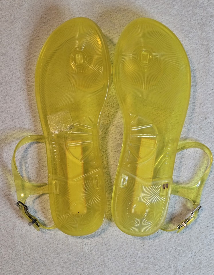 Katy Perry The Geli Yellow Lemon Jelly Sandals Women’s Size 8 | eBay