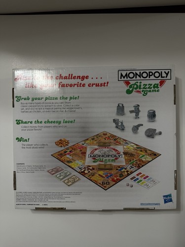 Monopoly Pizza Game Edition 100% Complete 2018 Hasbro Excellent ...