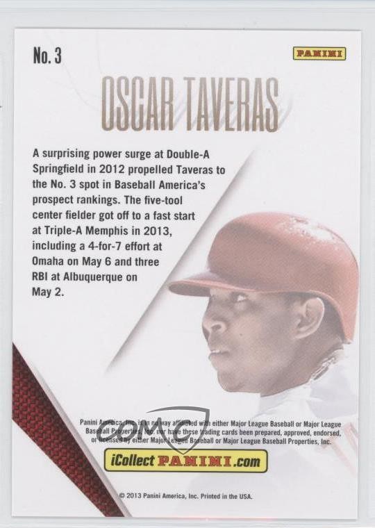 2013 Panini National Convention VIP Lava Flow Oscar Taveras #3 | eBay