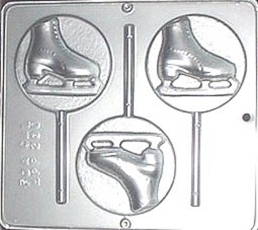 Ice Skate Lollipop Chocolate Candy Clear Plastic Mold 280 NEW | eBay