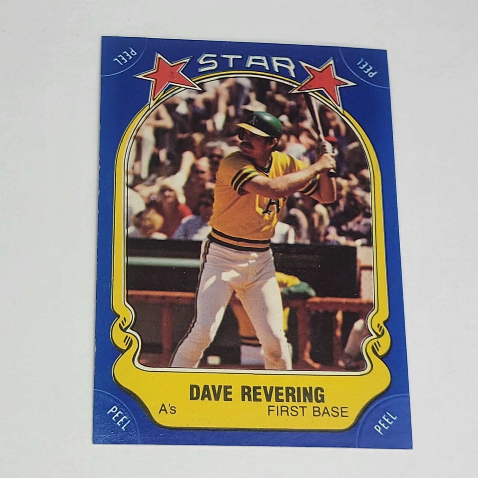 1981 Fleer Star Sticker Baseball #4 DAVE REVERING A's | eBay