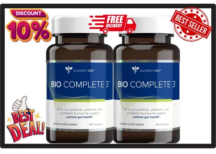120 CAPSULE Gundry MD® Bio Complete 3, 3-in-1 Probiotics for Gut Health ...