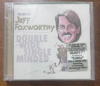 SEALED THE BEST OF JEFF FOXWORTHY: DOUBLe WIDE SINGLE MINDED CD 2003 ...