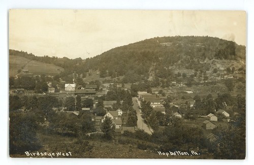 RPPC Birdseye View of HOPBOTTOM Hop Bottom PA Susquehanna Co Real Photo ...