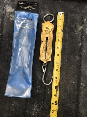 VINTAGE OVERLAND 56LB FISHERMAN'S FRIEND HANDY SCALE 241 MADE IN ...