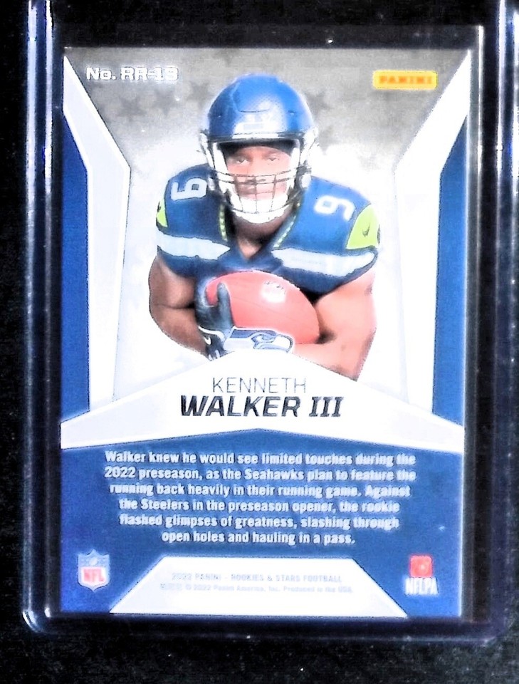 Kenneth Walker III #/25 rookie card 2022 panini rookies and stars ...