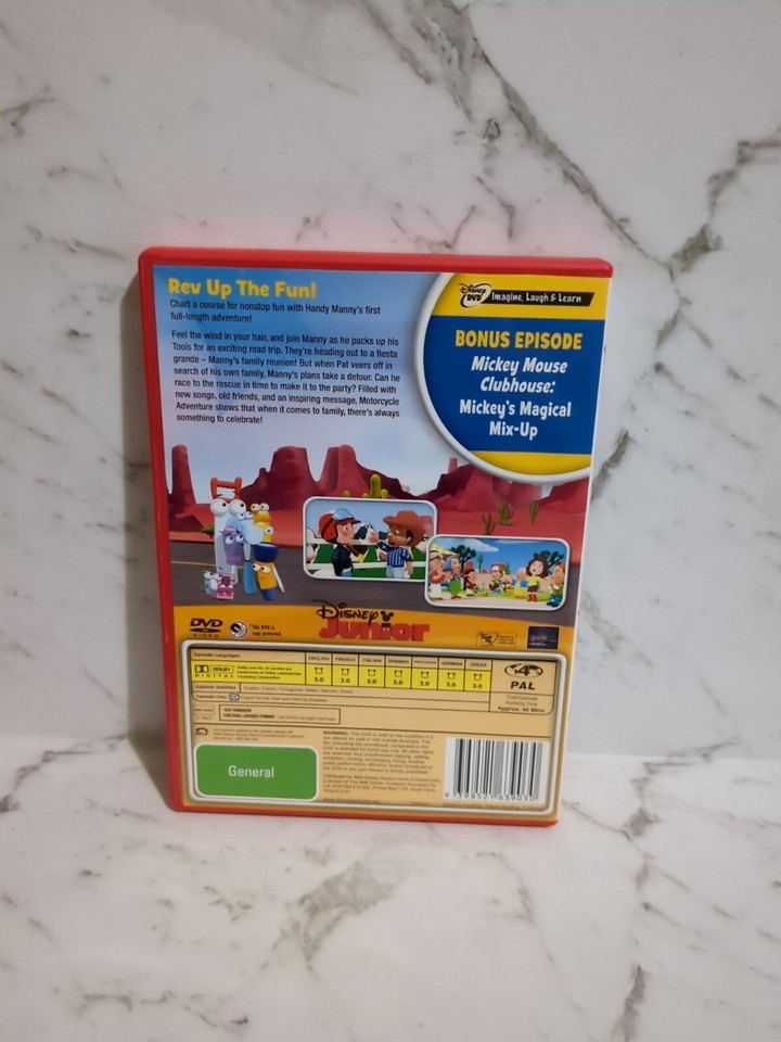 Handy Manny - Motorcycle Adventure (DVD, 2010) Region 4 9398521639030| eBay
