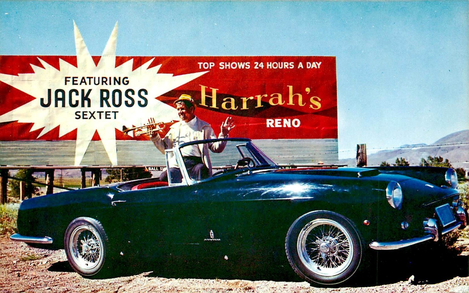 ANTIQUE AUTO, JACK ROSS AT HARRAH'S, RENO, NV, VINTAGE POSTCARD (W705 ...