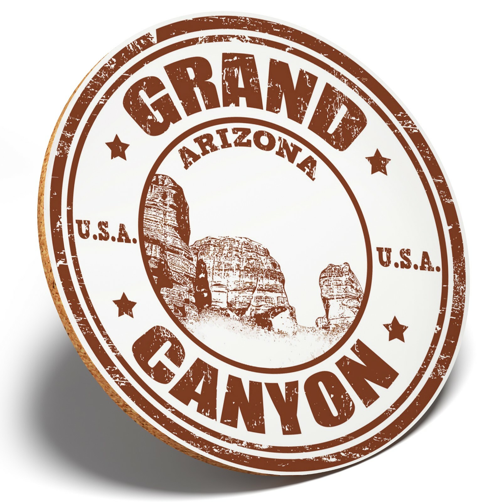 1 x Grand Canyon Arizona USA - Round Coaster Kitchen Student Kids Gift ...