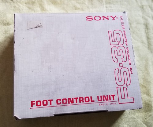 Sony FS-35 Dictation Machine Foot Pedal Control Controller , New | eBay