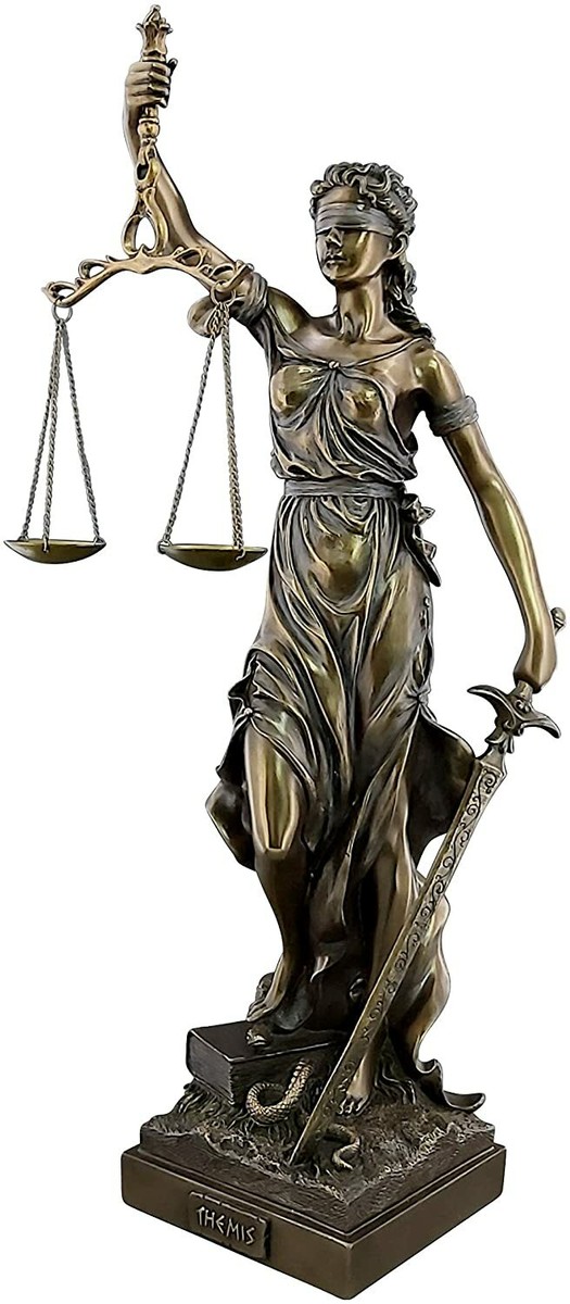 Blind Lady Justice Statue
