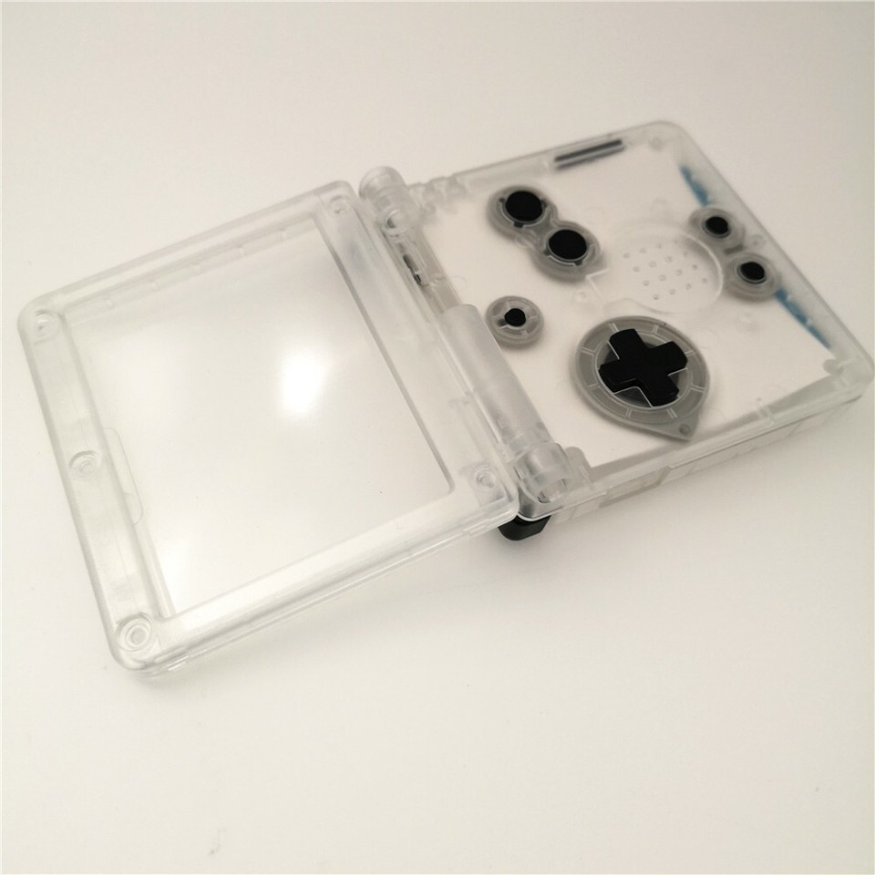 GBA SP Transparent White Shell Housing Case For Nintendo Game Boy ...