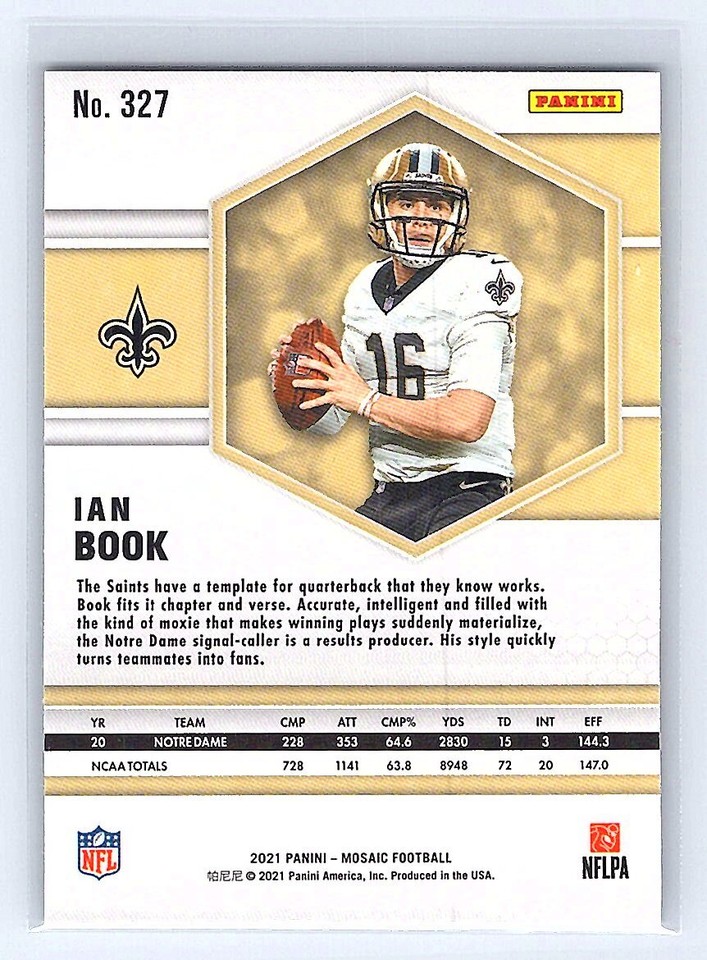 2021 Panini Mosaic Ian Book #327 RC New Orleans Saints Rookie Rookie | eBay