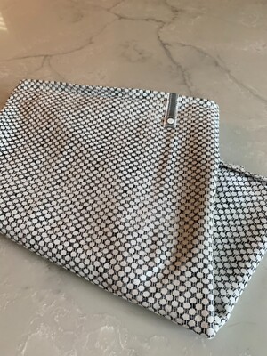 Lululemon Vinyasa infinity scarf RARE white / black polka dot pattern ...