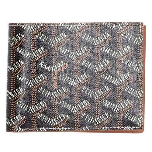 GOYARD Saint Florentine Herringbone Pattern Bifold Wallet Black Brown ...