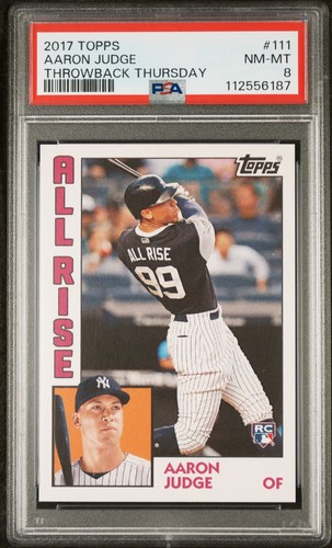 2017 Topps Throwback Thursday Aaron Judge #111 PSA 8 | eBay