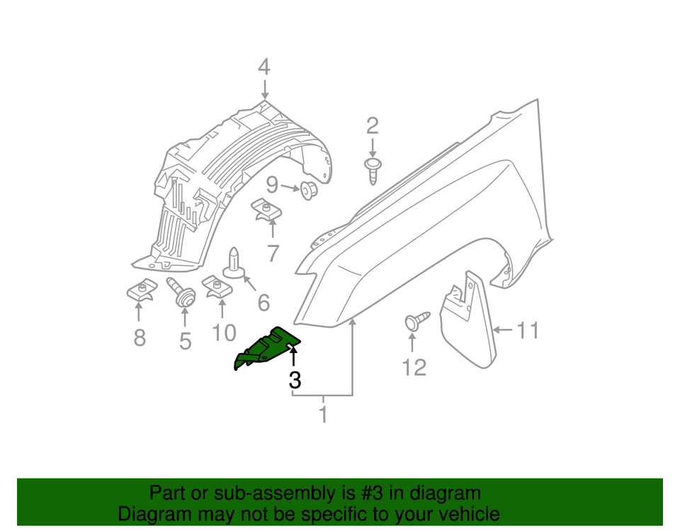 Genuine Nissan Fender Bracket 63142-EA030 | eBay