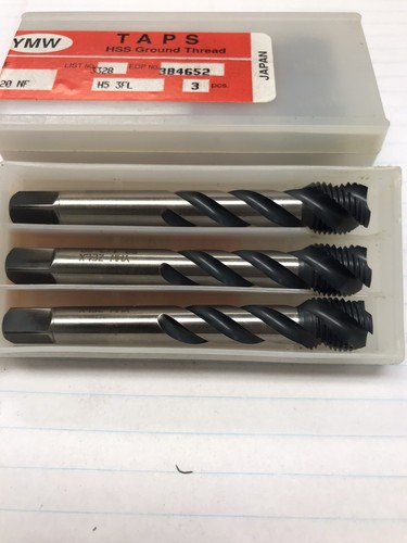 3 pcs. 1/2-20 GH5 3 SPIRAL FLUTE HP MB SS ZELX TAP. YMW (loc C4) | eBay