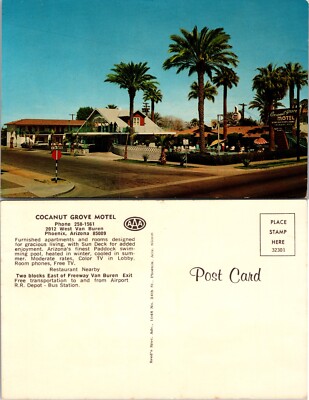 Coconut Grove Motel Phoenix Arizona AZ Postcard | eBay
